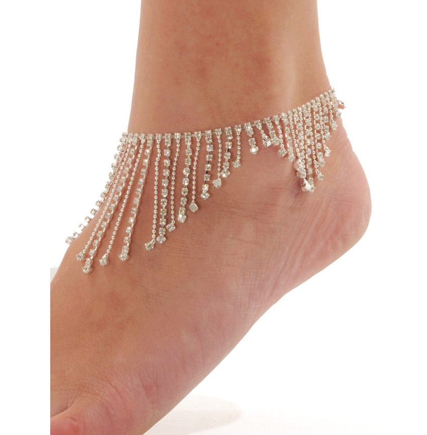 Diamond Oranges Foot Chain on Luulla